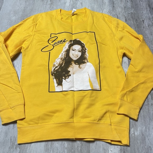 Selena Gomez | Tops | Official Selena Merchandise Yellow Hoodie Size M ...